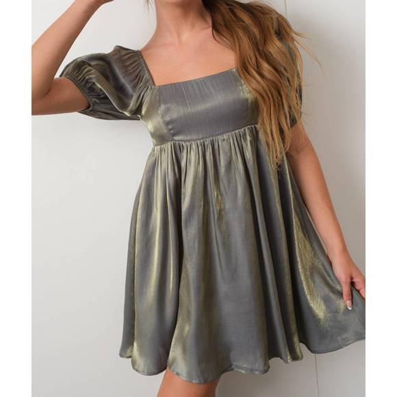 Pretty Garbage | Dresses | New Pretty Garbage Arela Shimmer Babydoll ...